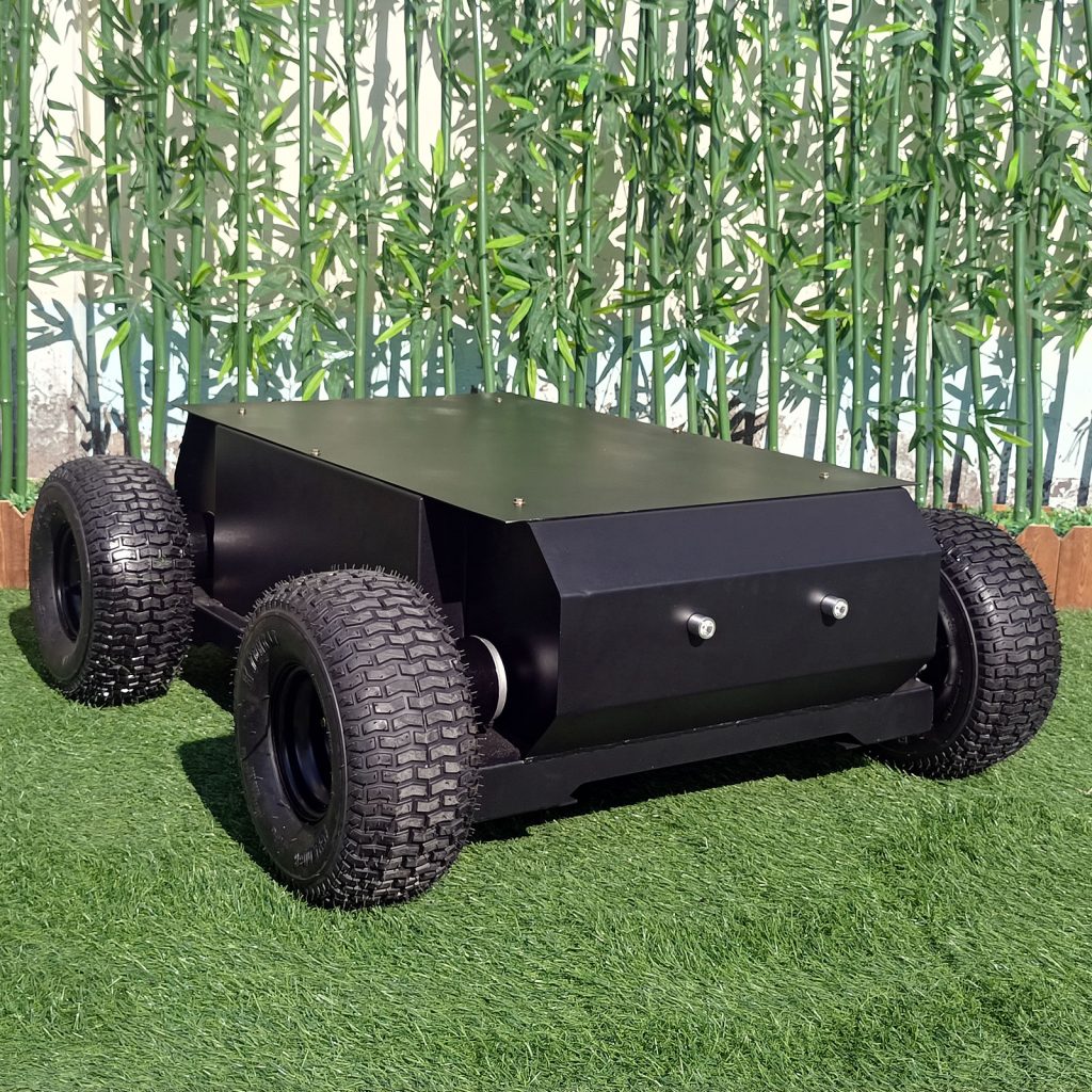 Black Remote Wheeled Chassis Platform With Tubeless Turf Tires (RWC200 ...