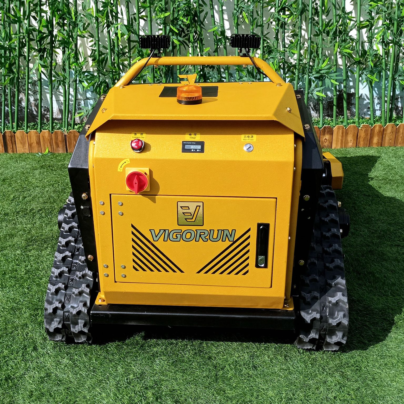 Golden remote control slasher mower with LED light (MTSK1000) – Vigorun ...